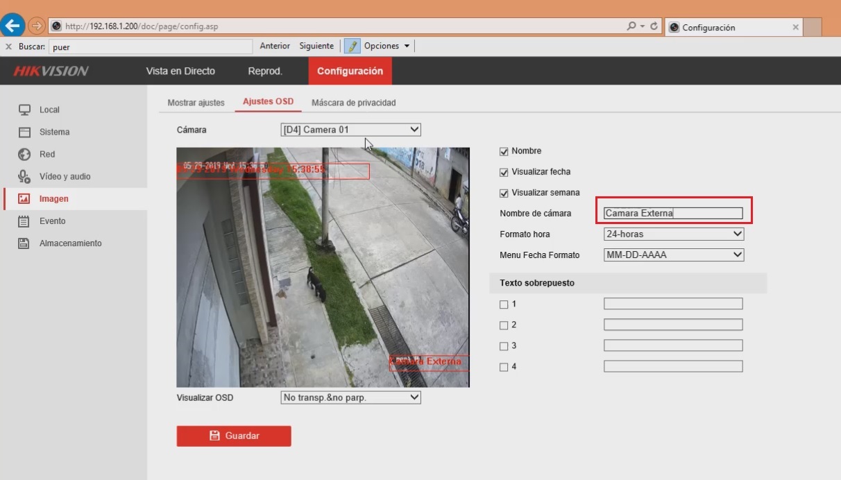 Instalación de NVR y Cámara IP Hikvision - TecnoRed.org