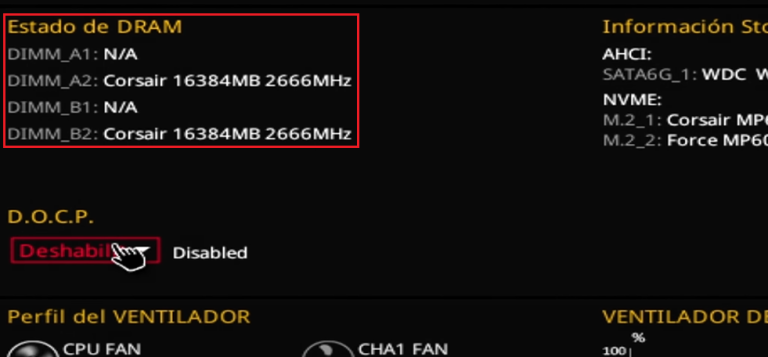 Cómo Cambiar la Velocidad de Memoria RAM - Activar perfil XMP / DOCP ...