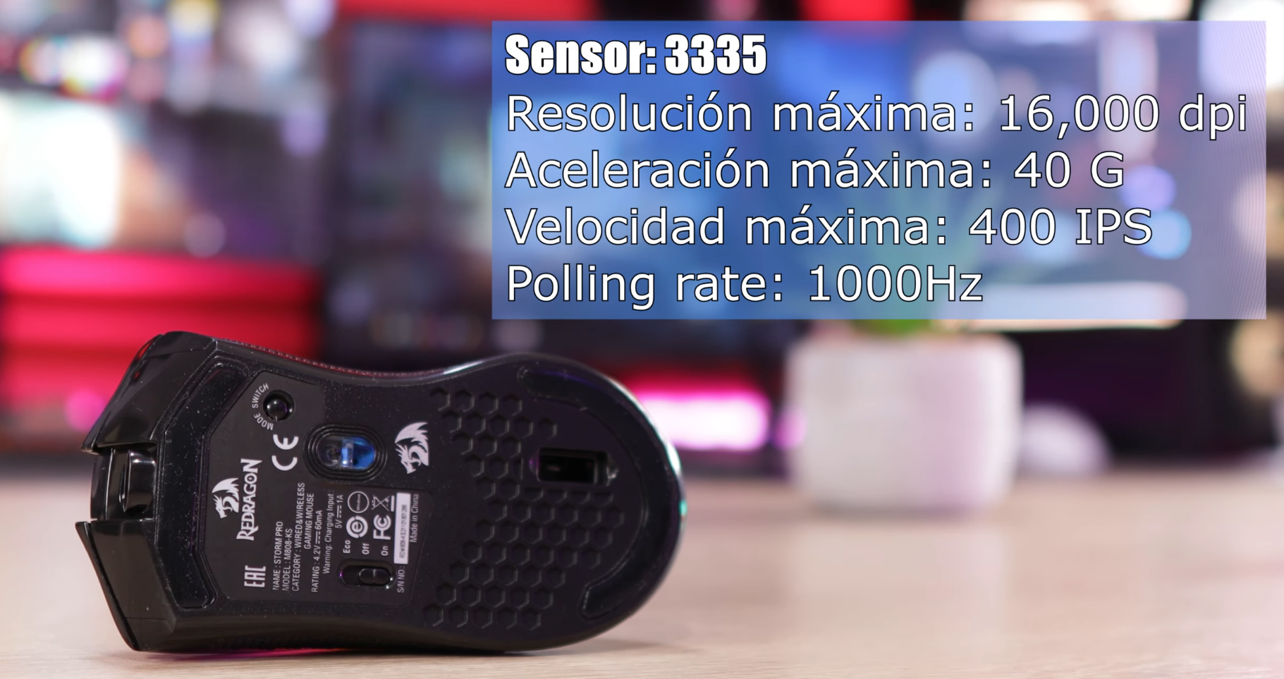Mouse de Redragon 🐉 Storm Pro Wireless - Review - TecnoRed.org