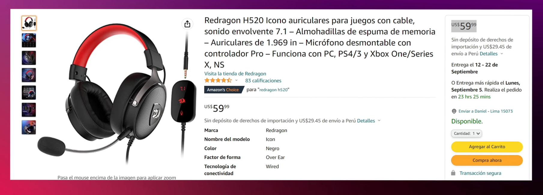 Redragon ICON H520 Unboxing & Review 🎧 Auricular Calidad Precio ...
