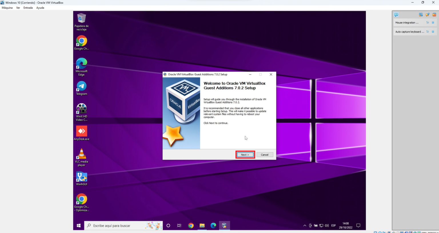 Cómo Poner VirtualBox en Pantalla Completa - TecnoRed.org
