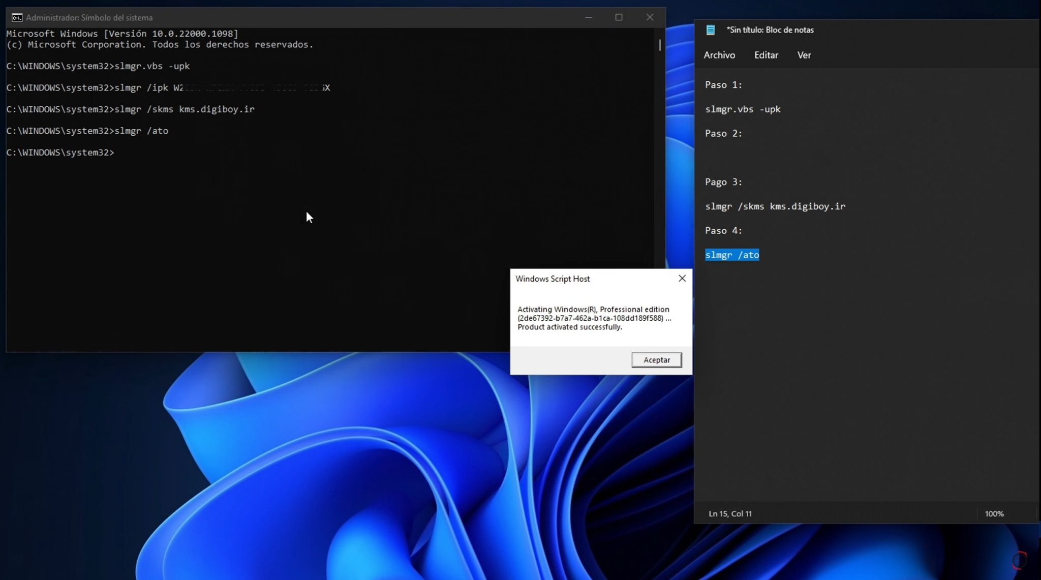 Cómo activar Windows 11, 10, 8 y 7 desde CMD Gratis 🔑 - TecnoRed.org