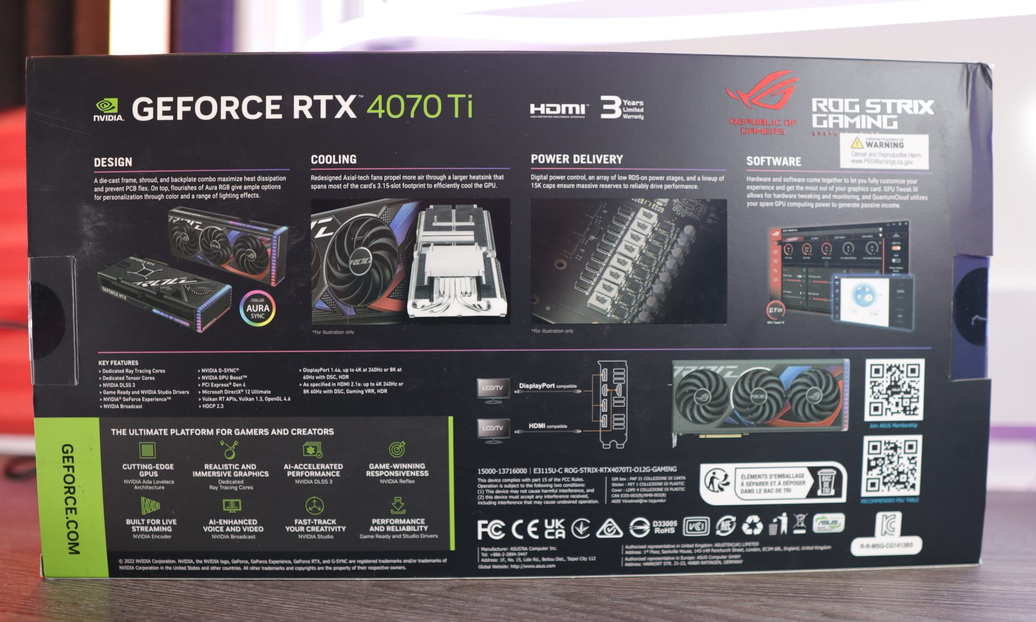 RTX 4070 Ti ASUS ROG Strix - Review Español - TecnoRed.org