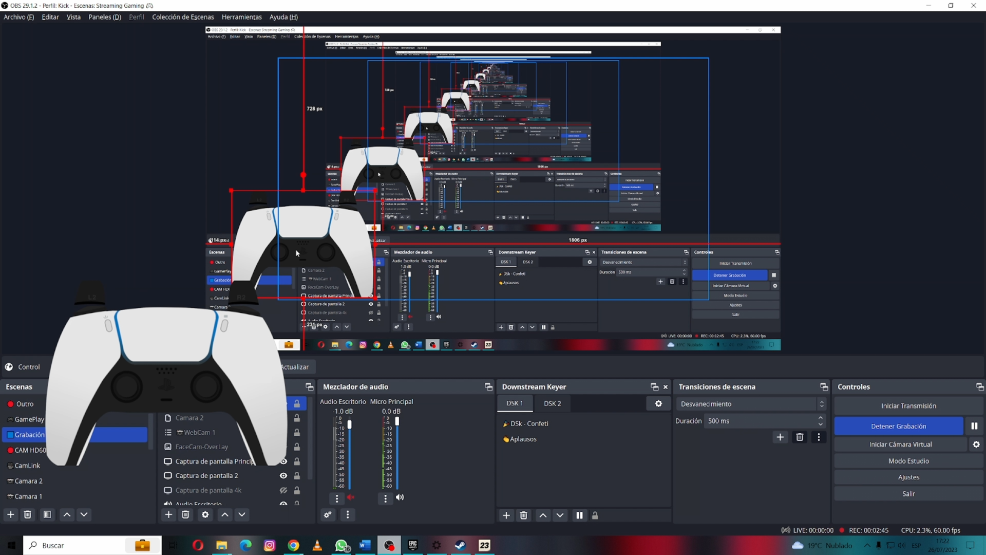 Cómo poner Overlay para tu control o mando de PS5 o Xbox en OBS para ...