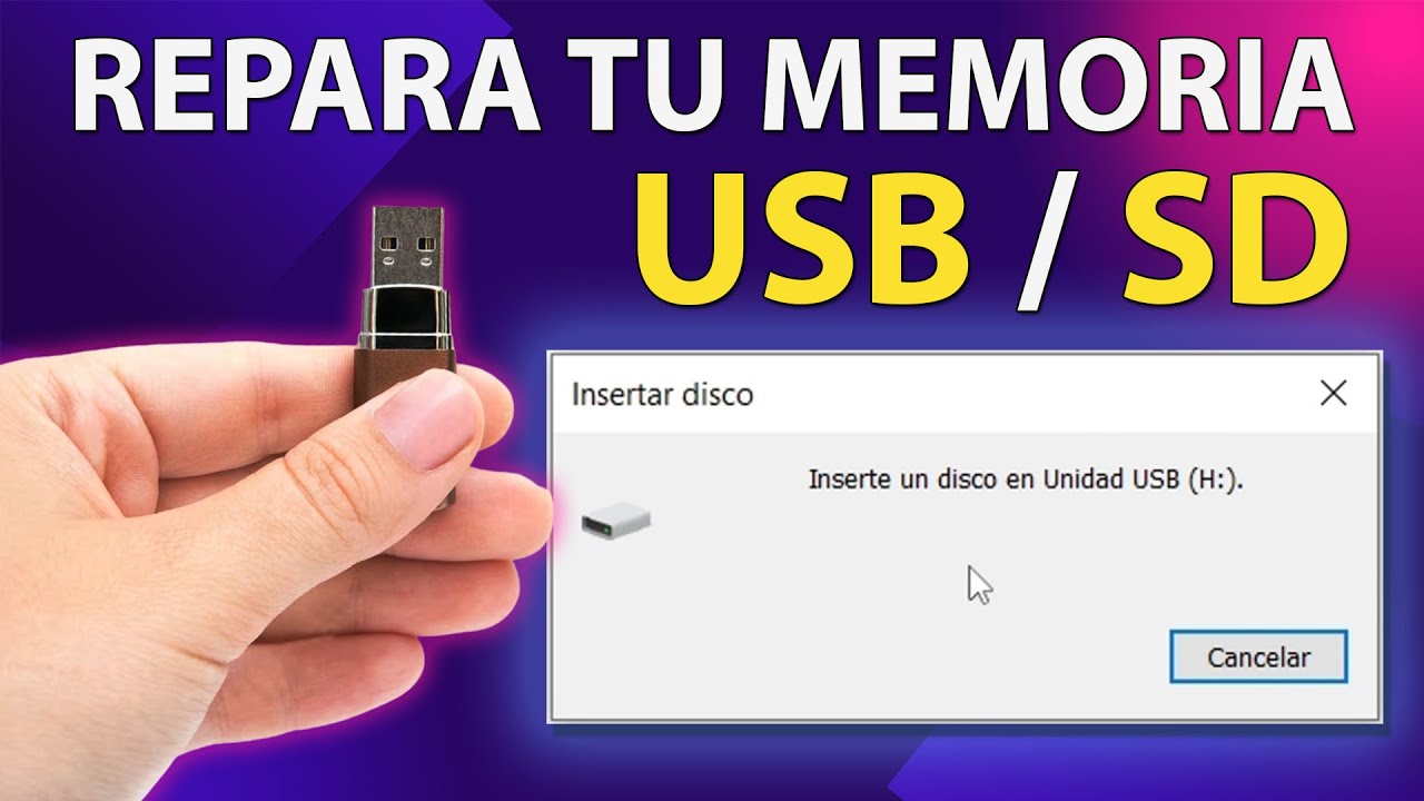 Cómo Reparar una Memoria USB o SD Dañada Fácilmente - TecnoRed.org