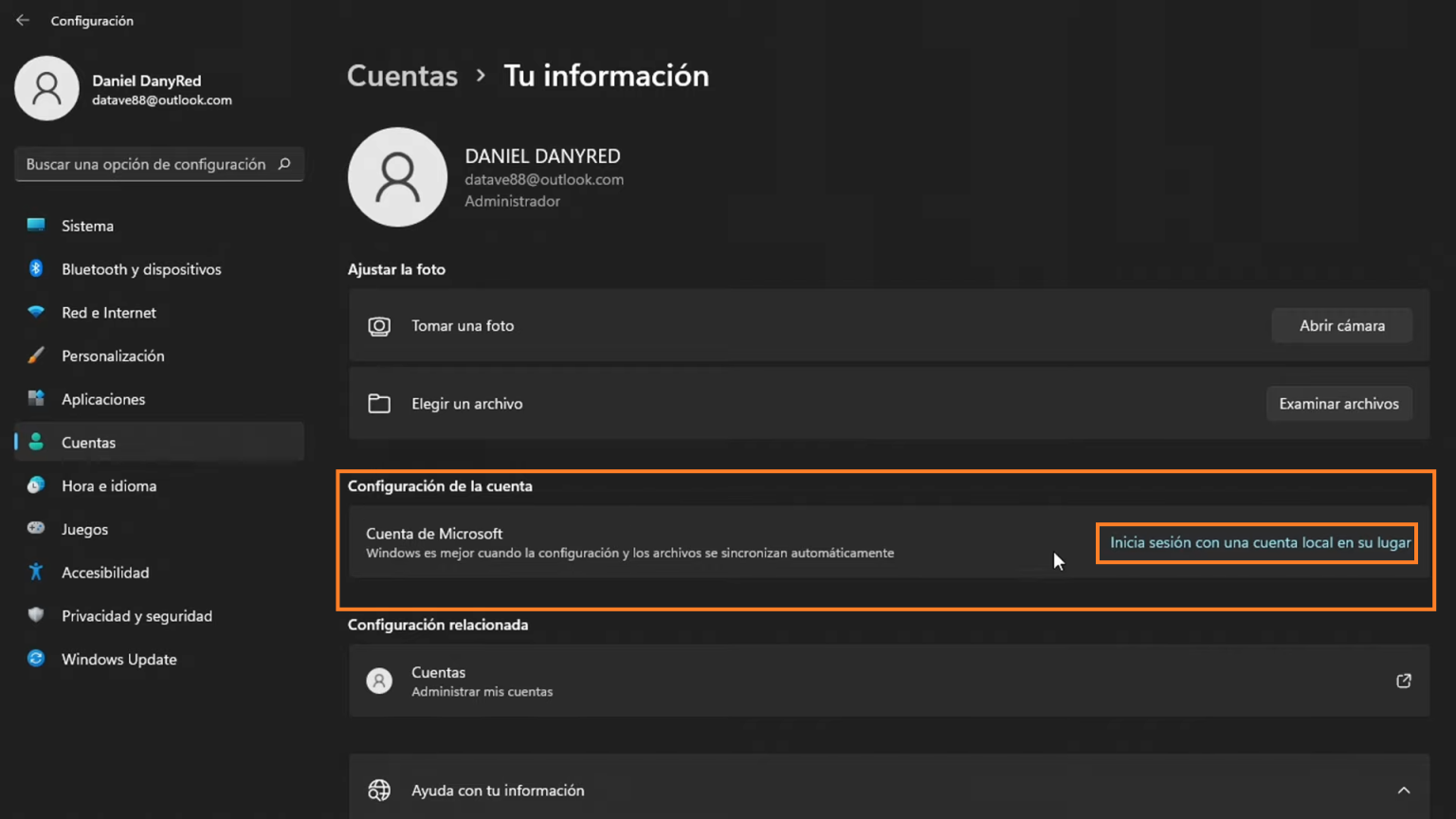 Tutorial: Cómo Desvincular una Cuenta de Microsoft en Windows 11 ...