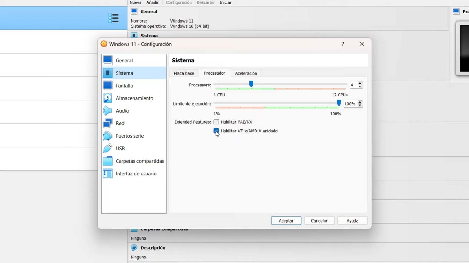 Cómo Habilitar VT-x/Amd-V anidado en VirtualBox - TecnoRed.org