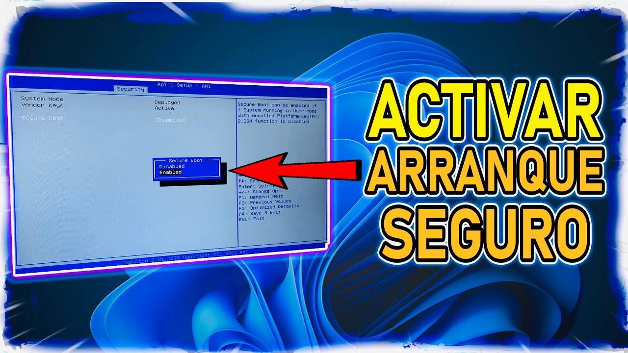 Cómo Activar el Arranque Seguro en Windows 11: Guía Completa - TecnoRed.org