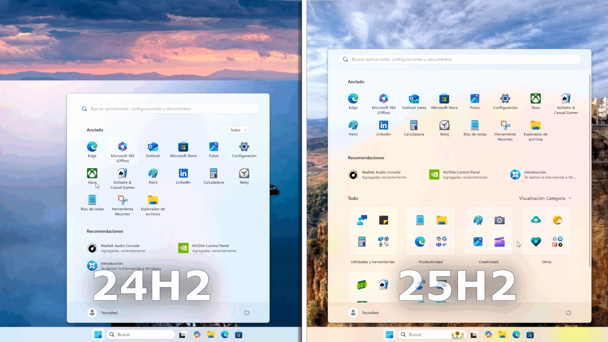 Windows 11 24H2 vs Windows 11 25H2: ¿Vale la Pena Actualizar? - TecnoRed.org